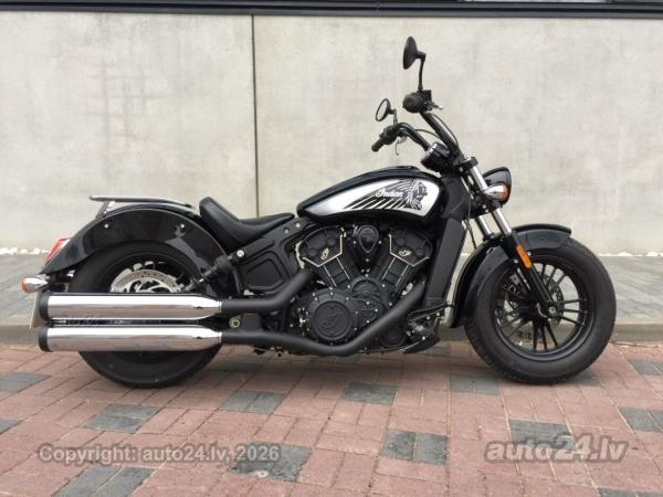 Black Indian Scout 2017 in Tallinn, with an engine capacity of 1.00 L and mileage of 7 thousand km for 10000 €, photo 1 on AUTOMOTO.COM.LV