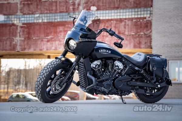 Black Indian Scout 2019 in Tartu, with an engine capacity of 1.13 L and mileage of 22 thousand km for 11200 €, photo 1 on AUTOMOTO.COM.LV