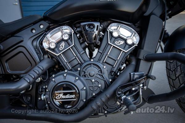 Black Indian Scout 2019 in Tartu, with an engine capacity of 1.13 L and mileage of 22 thousand km for 11200 €, photo 5 on AUTOMOTO.COM.LV