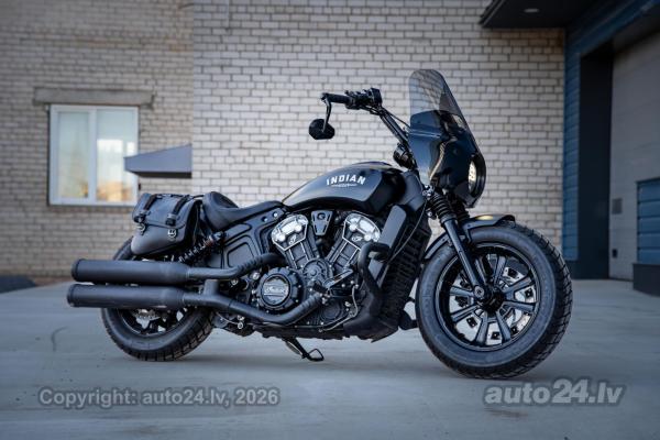 Black Indian Scout 2019 in Tartu, with an engine capacity of 1.13 L and mileage of 22 thousand km for 10700 €, photo 1 on AUTOMOTO.COM.LV