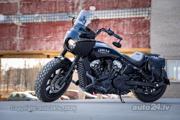 Black Indian Scout 2019 in Tartu, with an engine capacity of 1.13 L and mileage of 22 thousand km for 10700 €, photo 2 on AUTOMOTO.COM.LV