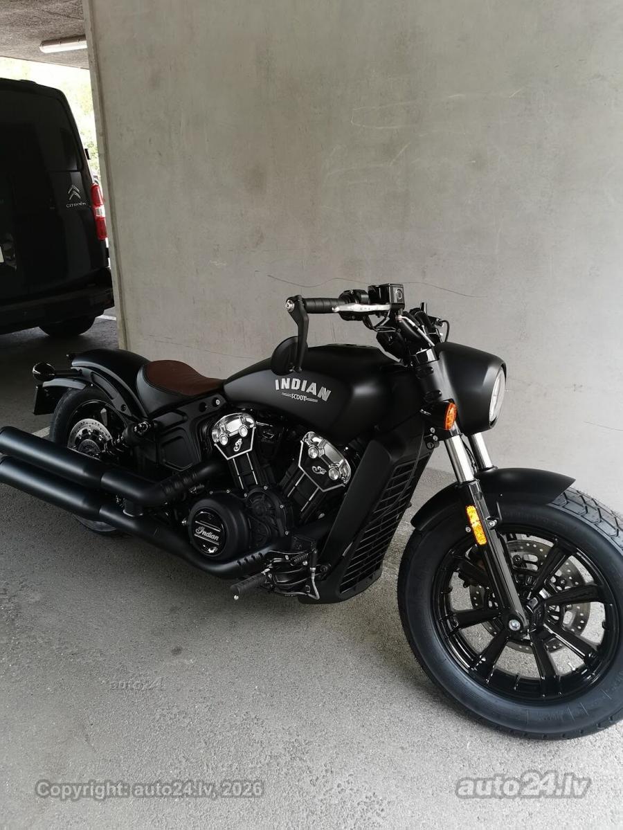 Melns Indian Scout 2021 Tallina, ar dzinēja tilpumu 1.13 L un nobraukumu 1000 tūkst. km par 12900 €, foto 1 vietnē AUTOMOTO.COM.LV