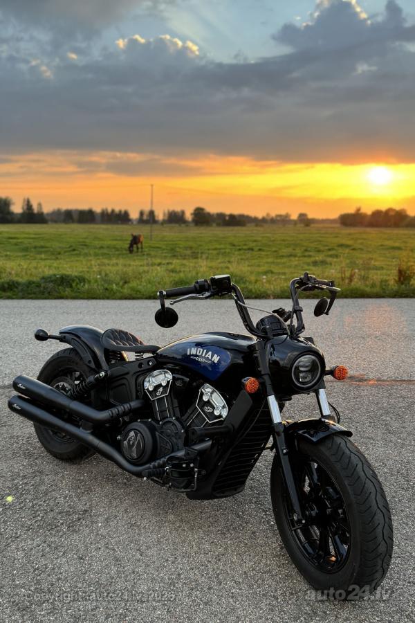 Black Indian Scout 2021 in Tartu, with an engine capacity of 1.13 L and mileage of 22 thousand km for 11999 €, photo 2 on AUTOMOTO.COM.LV