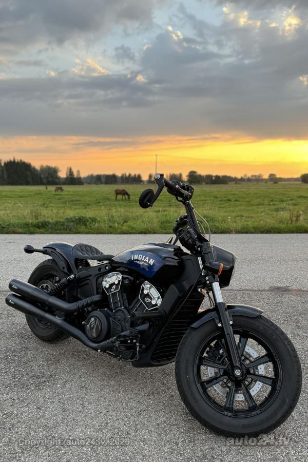 Black Indian Scout 2021 in Tartu, with an engine capacity of 1.13 L and mileage of 22 thousand km for 11999 €, photo 3 on AUTOMOTO.COM.LV