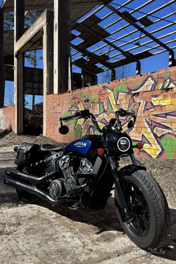 Black Indian Scout 2021 in Tartu, with an engine capacity of 1.13 L and mileage of 22 thousand km for 11999 €, photo 4 on AUTOMOTO.COM.LV