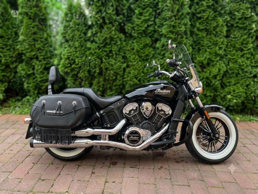 Black Indian Scout 2021 in Vilnius, with an engine capacity of 1.25 L and mileage of 20 thousand km for 11200 €, photo 1 on AUTOMOTO.COM.LV