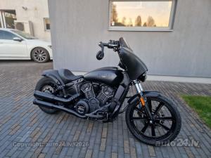 Melns Indian Scout 2023 Tallina, ar dzinēja tilpumu 1.34 L un nobraukumu 24 tūkst. km par 12900 €, foto  vietnē AUTOMOTO.COM.LV