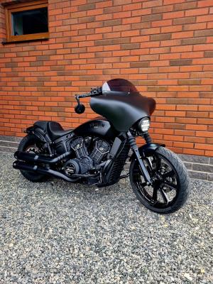 Black Indian Scout 2023 in Tartu, with an engine capacity of 1.13 L and mileage of 25 thousand km for 10750 €, photo  on AUTOMOTO.COM.LV