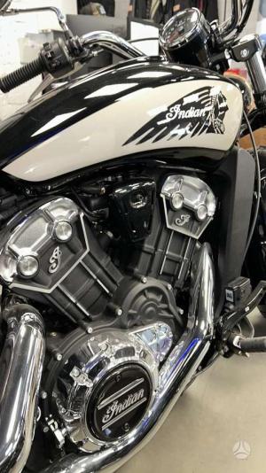 Black Indian Scout 2024 in Vilnius, with an engine capacity of 1.13 L and mileage of 0 thousand km for 15999 €, photo 4 on AUTOMOTO.COM.LV