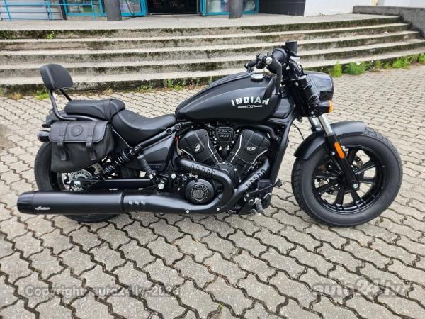 Melns Indian Scout 2025 Tallina, ar dzinēja tilpumu 1.25 L un nobraukumu 3 tūkst. km par 15900 €, foto 2 vietnē AUTOMOTO.COM.LV