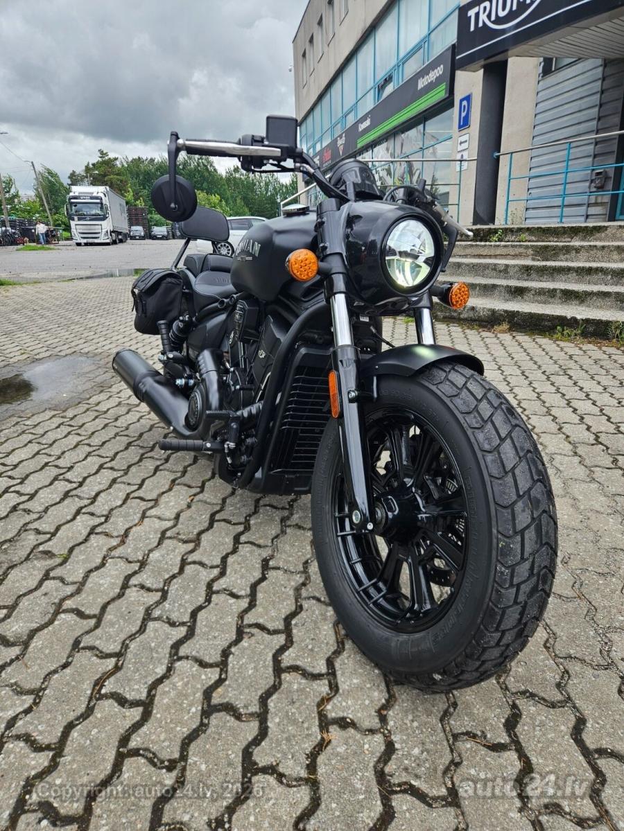 Melns Indian Scout 2025 Tallina, ar dzinēja tilpumu 1.25 L un nobraukumu 3 tūkst. km par 15900 €, foto 8 vietnē AUTOMOTO.COM.LV