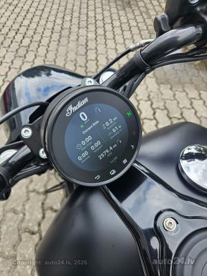 Melns Indian Scout 2025 Tallina, ar dzinēja tilpumu 1.25 L un nobraukumu 3 tūkst. km par 15900 €, foto 11 vietnē AUTOMOTO.COM.LV