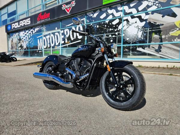 Black Indian Scout 2026 in Tallinn, with an engine capacity of 1.00 L and mileage of 1 thousand km for 14690 €, photo 1 on AUTOMOTO.COM.LV