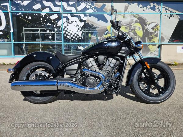 Black Indian Scout 2026 in Tallinn, with an engine capacity of 1.00 L and mileage of 1 thousand km for 14690 €, photo 2 on AUTOMOTO.COM.LV