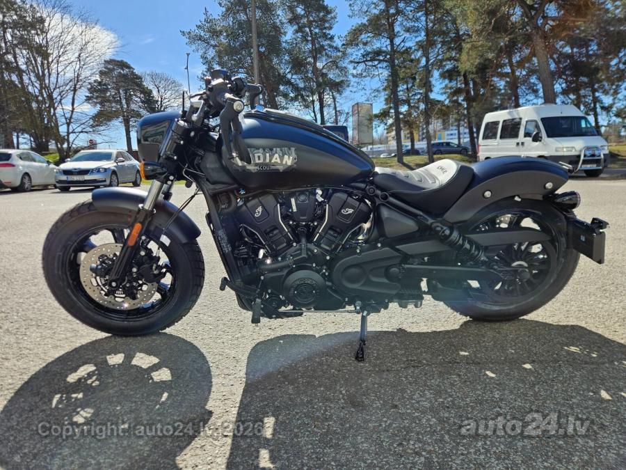 Melns Indian Scout 2026 Tallina, ar dzinēja tilpumu 1.25 L un nobraukumu 1 tūkst. km par 17990 €, foto 6 vietnē AUTOMOTO.COM.LV