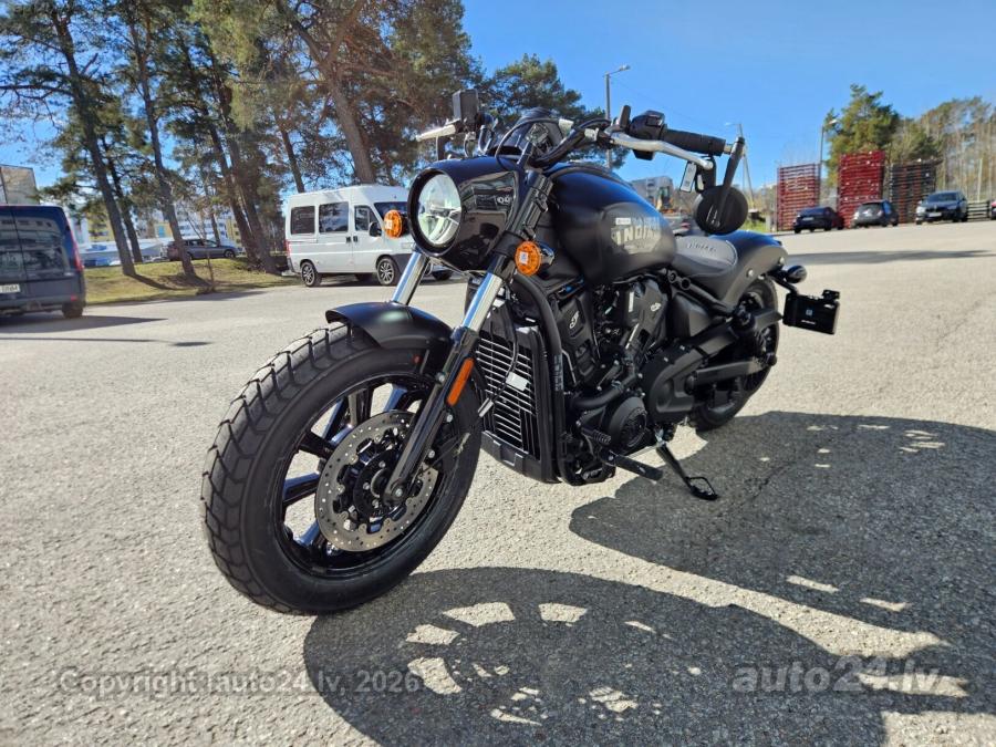 Melns Indian Scout 2026 Tallina, ar dzinēja tilpumu 1.25 L un nobraukumu 1 tūkst. km par 17990 €, foto 7 vietnē AUTOMOTO.COM.LV