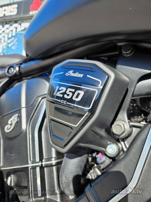 Black Indian Scout 2026 in Tallinn, with an engine capacity of 1.25 L and mileage of 1 thousand km for 17990 €, photo 8 on AUTOMOTO.COM.LV