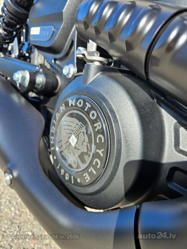 Black Indian Scout 2026 in Tallinn, with an engine capacity of 1.25 L and mileage of 1 thousand km for 17990 €, photo 9 on AUTOMOTO.COM.LV