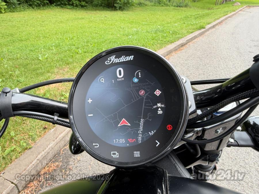 Melns Indian Scout 2026 Tallina, ar dzinēja tilpumu 1.25 L un nobraukumu 1 tūkst. km par 19990 €, foto 7 vietnē AUTOMOTO.COM.LV