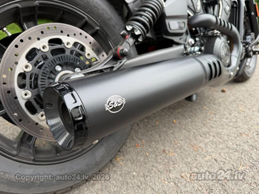 Melns Indian Scout 2026 Tallina, ar dzinēja tilpumu 1.25 L un nobraukumu 1 tūkst. km par 19990 €, foto 11 vietnē AUTOMOTO.COM.LV