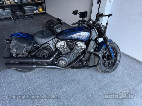 Zils Indian Scout 2022 Bauska, ar dzinēja tilpumu 1.13 L un nobraukumu 14 tūkst. km par 16500 €, foto 1 vietnē AUTOMOTO.COM.LV