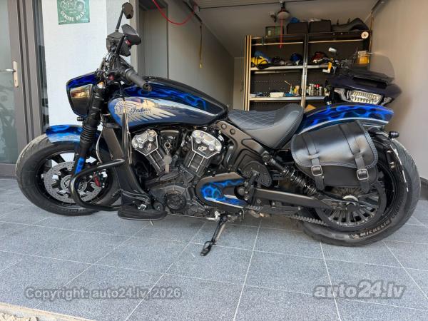 Zils Indian Scout 2022 Bauska, ar dzinēja tilpumu 1.13 L un nobraukumu 14 tūkst. km par 16500 €, foto 3 vietnē AUTOMOTO.COM.LV