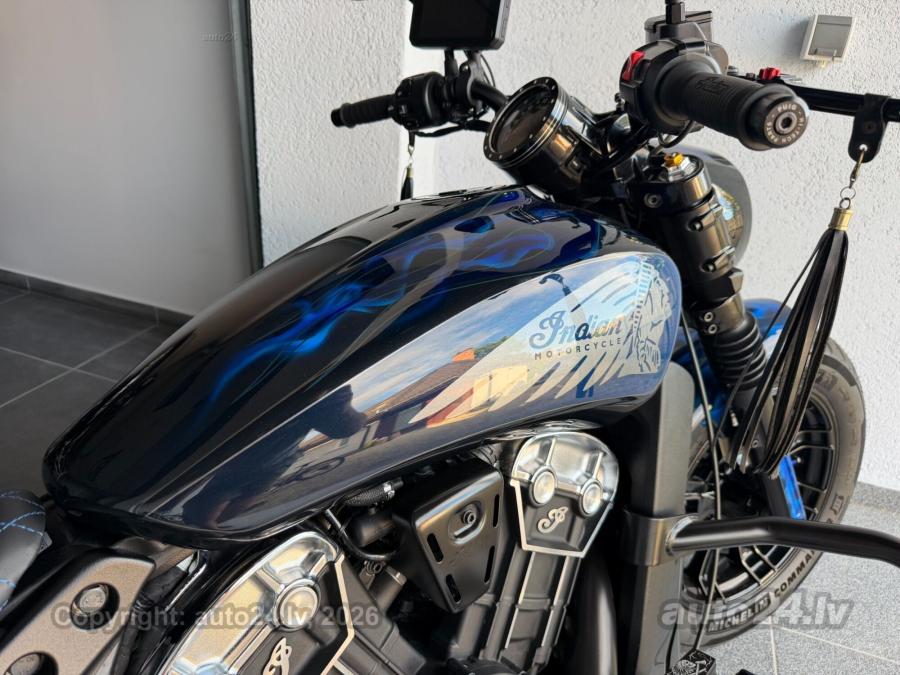 Zils Indian Scout 2022 Bauska, ar dzinēja tilpumu 1.13 L un nobraukumu 14 tūkst. km par 16500 €, foto 14 vietnē AUTOMOTO.COM.LV
