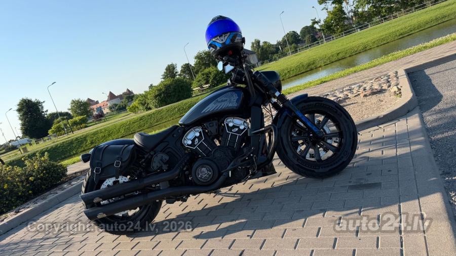 Zils Indian Scout 2022 Bauska, ar dzinēja tilpumu 1.13 L un nobraukumu 14 tūkst. km par 16500 €, foto 20 vietnē AUTOMOTO.COM.LV