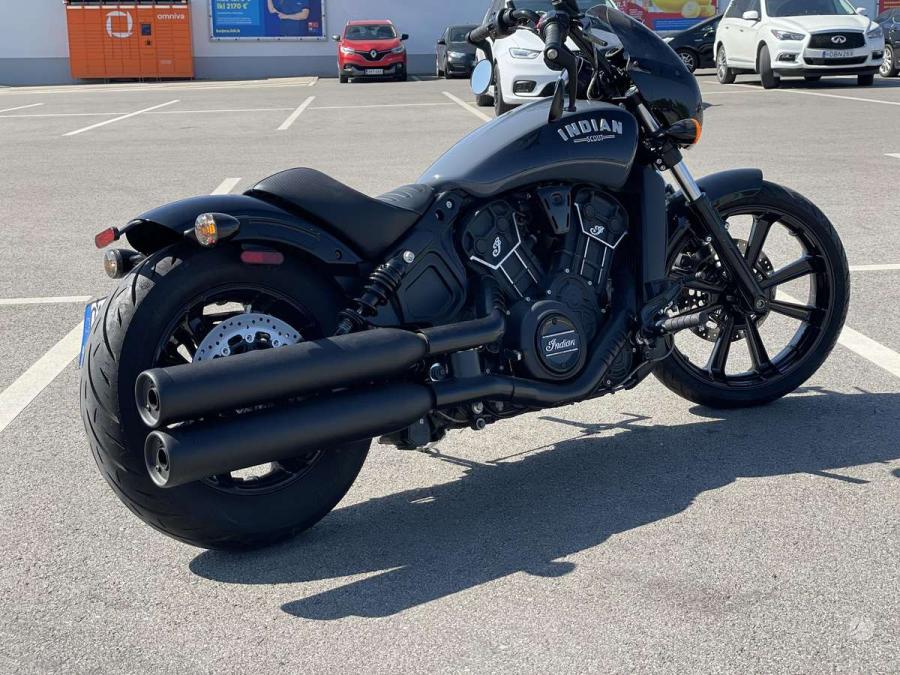 Grey Indian Scout 2023 in Kaunas, with an engine capacity of 1.13 L and mileage of 1 thousand km for 13300 €, photo 6 on AUTOMOTO.COM.LV