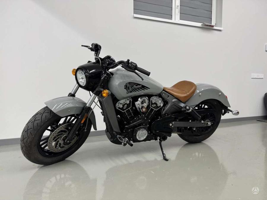 Indian Scout 2015 in Kaunas, with an engine capacity of 1.13 L and mileage of 14 thousand km for 9000 €, photo 1 on AUTOMOTO.COM.LV