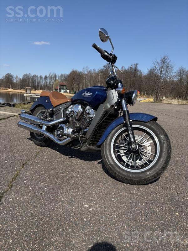 Indian Scout 2022 Rīga, ar dzinēja tilpumu 1.13 L un nobraukumu 0 tūkst. km par 9200 €, foto 2 vietnē AUTOMOTO.COM.LV