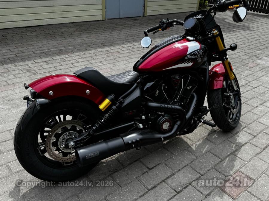 Red Indian Scout 2025 in Tallinn, with an engine capacity of 1.25 L and mileage of 5 thousand km for 16500 €, photo 4 on AUTOMOTO.COM.LV