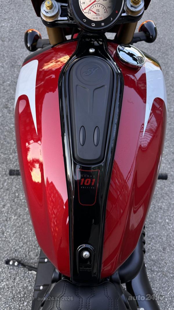 Sarkans Indian Scout 2025 Tallina, ar dzinēja tilpumu 1.25 L un nobraukumu 3 tūkst. km par 17700 €, foto 7 vietnē AUTOMOTO.COM.LV