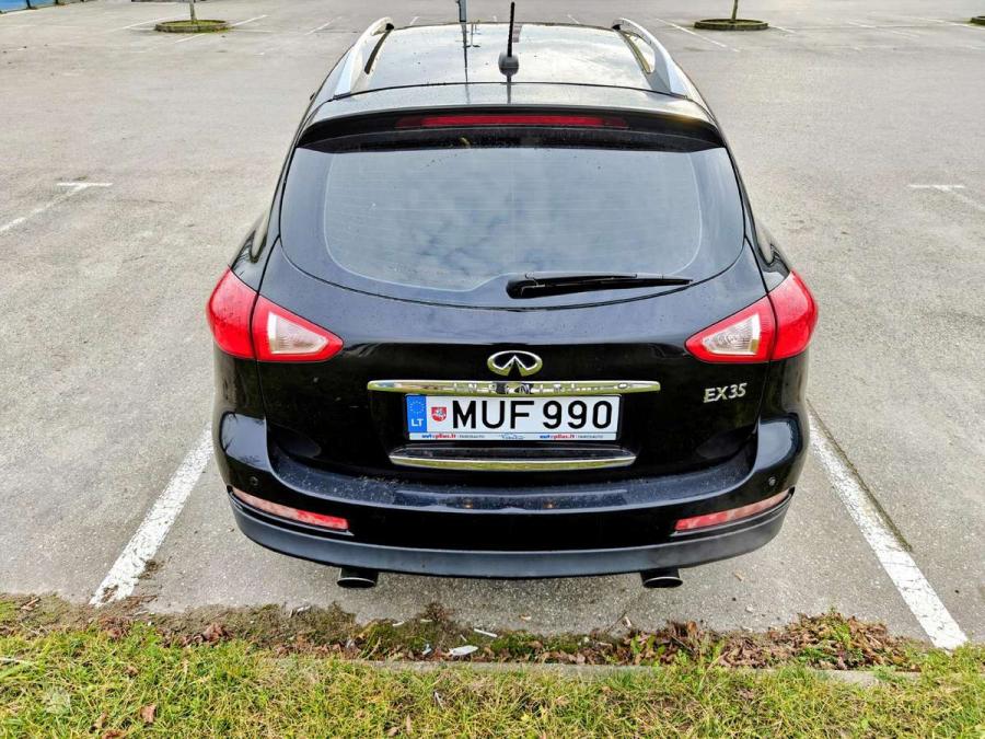 Melns Infiniti EX 35 2008 Šauļi, ar dzinēja tilpumu 3.50 L un nobraukumu 149 tūkst. km par 5380 €, foto 2 vietnē AUTOMOTO.COM.LV