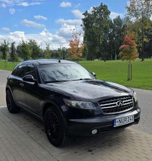 Black Infiniti FX 35 2006 in Vilnius, with an engine capacity of 3.50 L and mileage of 247 thousand km for 3500 €, photo  on AUTOMOTO.COM.LV