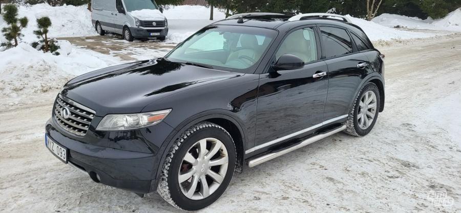 Black Infiniti FX 35 2007 in Klaipeda, with an engine capacity of 3.50 L and mileage of 250 thousand km for 4500 €, photo 4 on AUTOMOTO.COM.LV