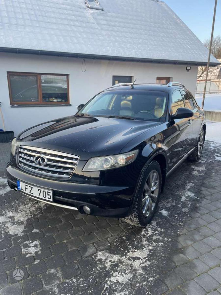 Melns Infiniti FX 35 2008 Kauņa, ar dzinēja tilpumu 3.50 L un nobraukumu 327 tūkst. km par 5400 €, foto 1 vietnē AUTOMOTO.COM.LV