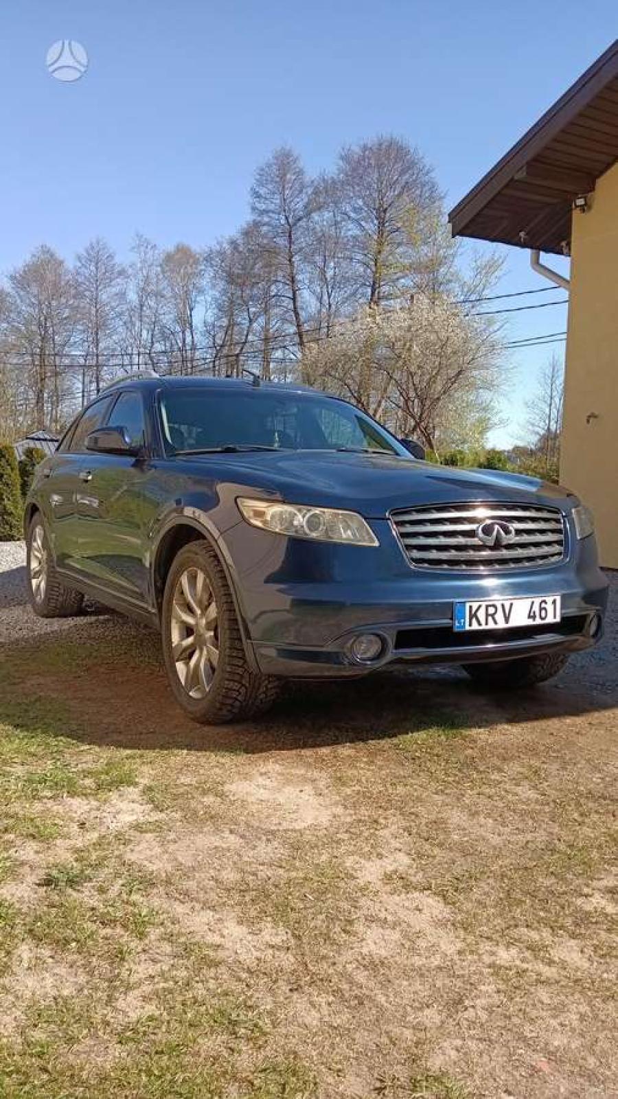 Blue Infiniti FX 35 2005 in Vilnius, with an engine capacity of 3.50 L and mileage of 346 thousand km for 3700 €, photo 1 on AUTOMOTO.COM.LV