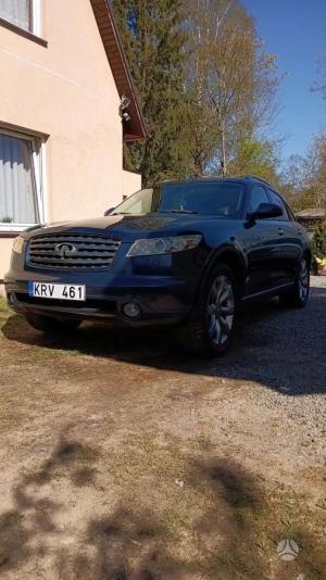 Blue Infiniti FX 35 2005 in Vilnius, with an engine capacity of 3.50 L and mileage of 346 thousand km for 3700 €, photo 8 on AUTOMOTO.COM.LV