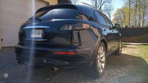 Blue Infiniti FX 35 2005 in Vilnius, with an engine capacity of 3.50 L and mileage of 346 thousand km for 3700 €, photo 11 on AUTOMOTO.COM.LV