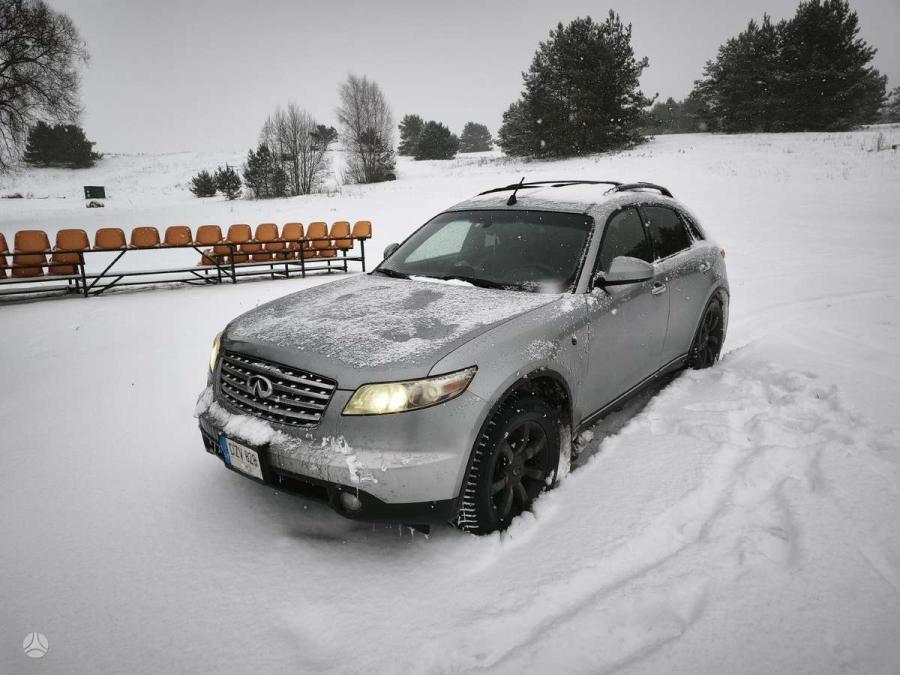 Pelēks Infiniti FX 35 2005 Ukmergė, ar dzinēja tilpumu 3.50 L un nobraukumu 320 tūkst. km par 2599 €, foto 3 vietnē AUTOMOTO.COM.LV