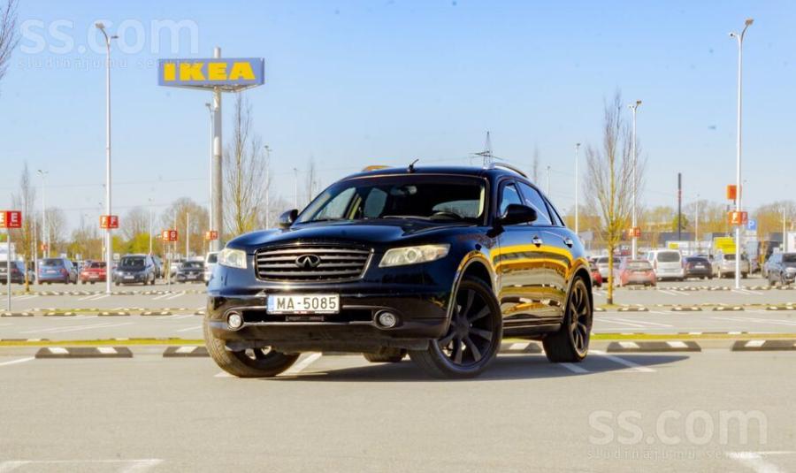 Черный Инфинити ФХ 2005 в Рига, объемом двигателя 3.50 л и пробегом 240 тыс. км за 2990 €, фото 5 на AUTOMOTO.COM.LV