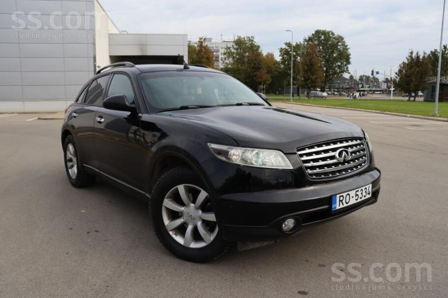 Melns Infiniti FX 2005 Rīga, ar dzinēja tilpumu 3.50 L un nobraukumu 155 tūkst. km par 3990 €, foto 3 vietnē AUTOMOTO.COM.LV