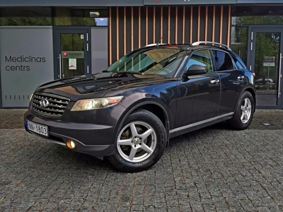 Melns Infiniti FX 2007 Rīga, ar dzinēja tilpumu 3.50 L un nobraukumu 116 tūkst. km par 5100 €, foto 1 vietnē AUTOMOTO.COM.LV