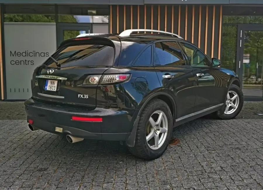 Melns Infiniti FX 2007 Rīga, ar dzinēja tilpumu 3.50 L un nobraukumu 116 tūkst. km par 5100 €, foto 7 vietnē AUTOMOTO.COM.LV