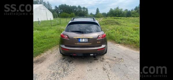 Brūns Infiniti FX 2003 Rīga, ar dzinēja tilpumu 3.50 L un nobraukumu 203 tūkst. km par 1750 €, foto 3 vietnē AUTOMOTO.COM.LV