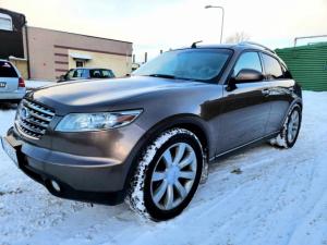 Brown Infiniti FX 2003 in Riga, with an engine capacity of 4.50 L and mileage of 335 thousand km for 4400 €, photo  on AUTOMOTO.COM.LV