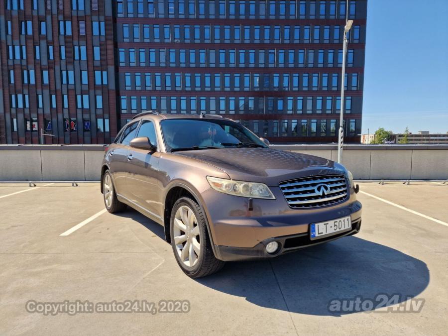 Brown Infiniti FX 2003 in Riga, with an engine capacity of 3.50 L and mileage of 243 thousand km for 5400 €, photo 4 on AUTOMOTO.COM.LV