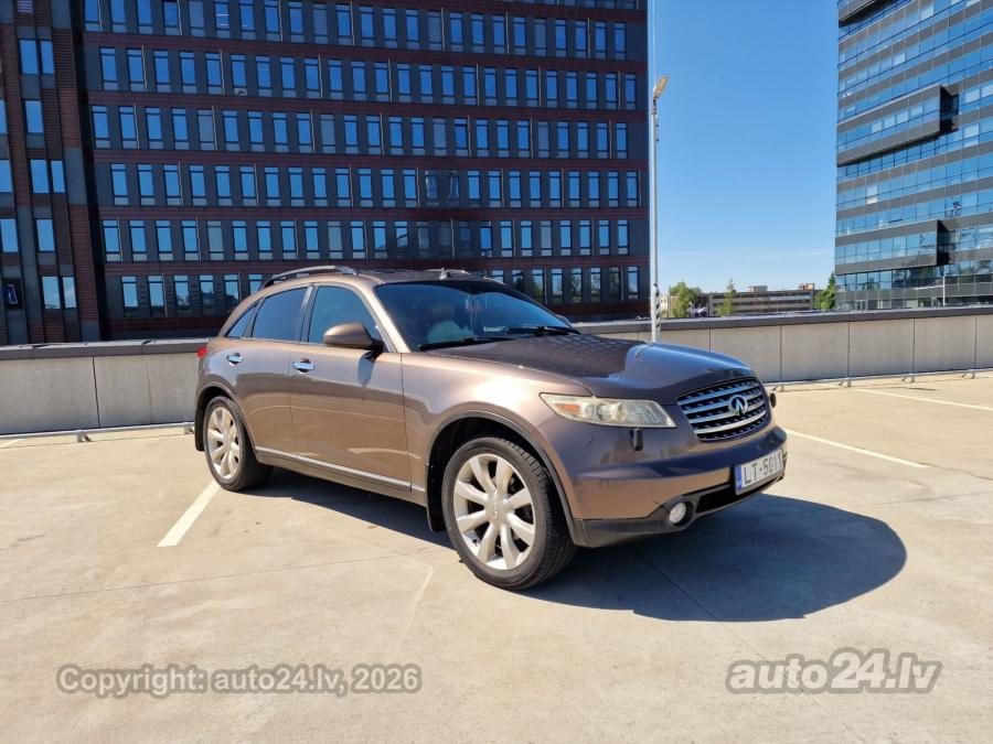 Brown Infiniti FX 2003 in Riga, with an engine capacity of 3.50 L and mileage of 243 thousand km for 5400 €, photo 5 on AUTOMOTO.COM.LV
