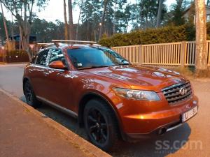 Brown Infiniti FX 2008 in Riga, with an engine capacity of 3.50 L and mileage of 201 thousand km for 4000 €, photo  on AUTOMOTO.COM.LV